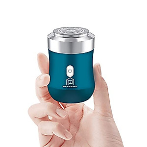Opdooke Mini Electric Razor,Wet Dry Electric Shavers for Men Women,30 Day Battery Life,Powerful Men's Shaver Used for face Chest Leg Shaving,Travel Size Toiletries for Travel Car Home,Blue