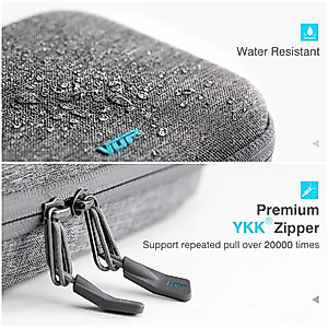 VUP Carrying Case Compatible with Nintendo Switch, Protective Hard Cover Storage Case, Portable Travel Carry Case for Accessories and 18 Game Cartridges, Gray