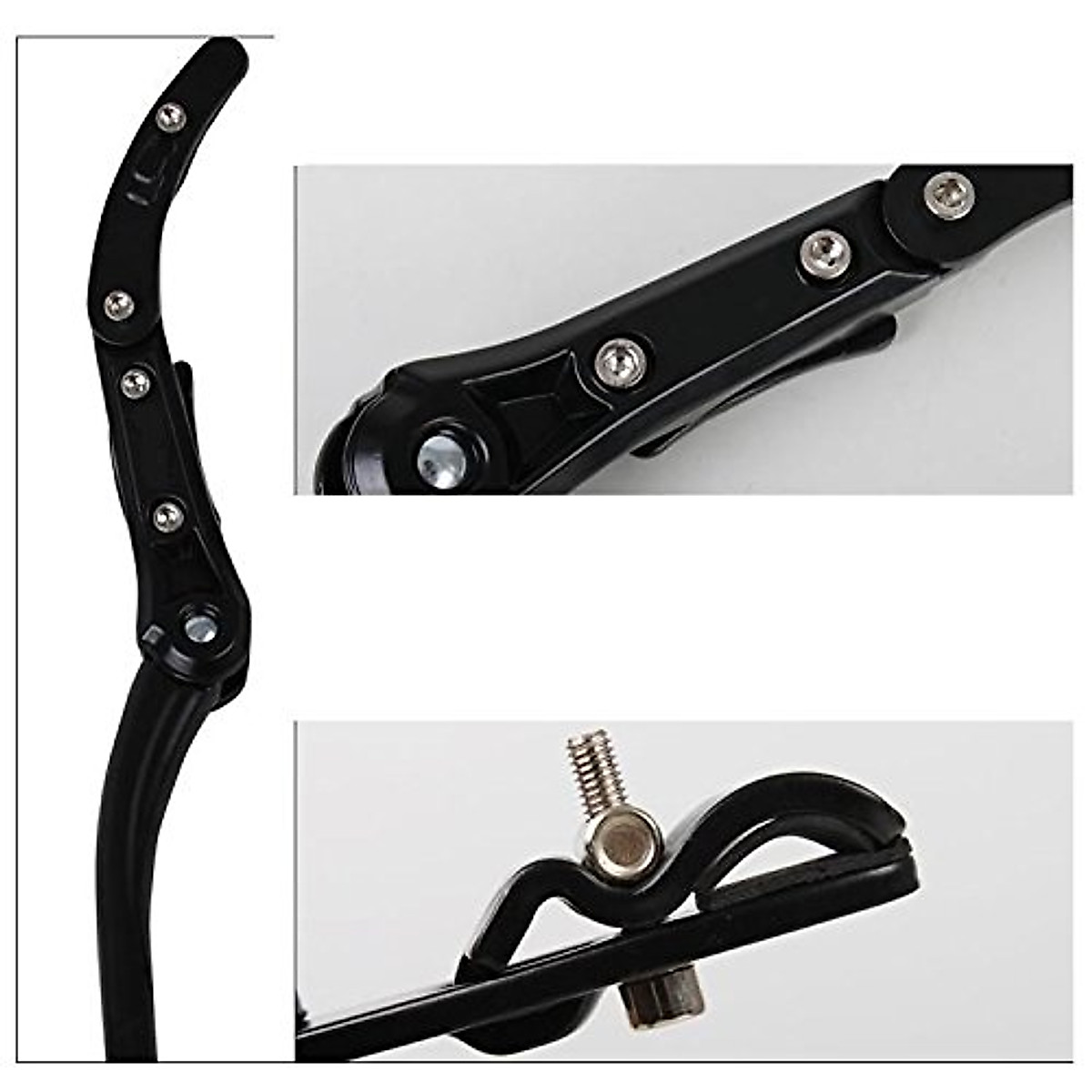 BlueSunshine Rear Mount Bicycle Kickstand Adjustable Aluminum Alloy Bike Stand fits 24"-28"