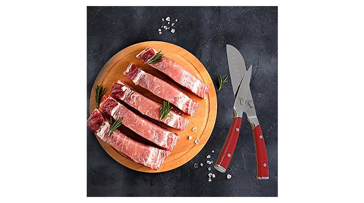 Emeril Lagasse 2-Piece Knife Set - Red Kitchen Elegance