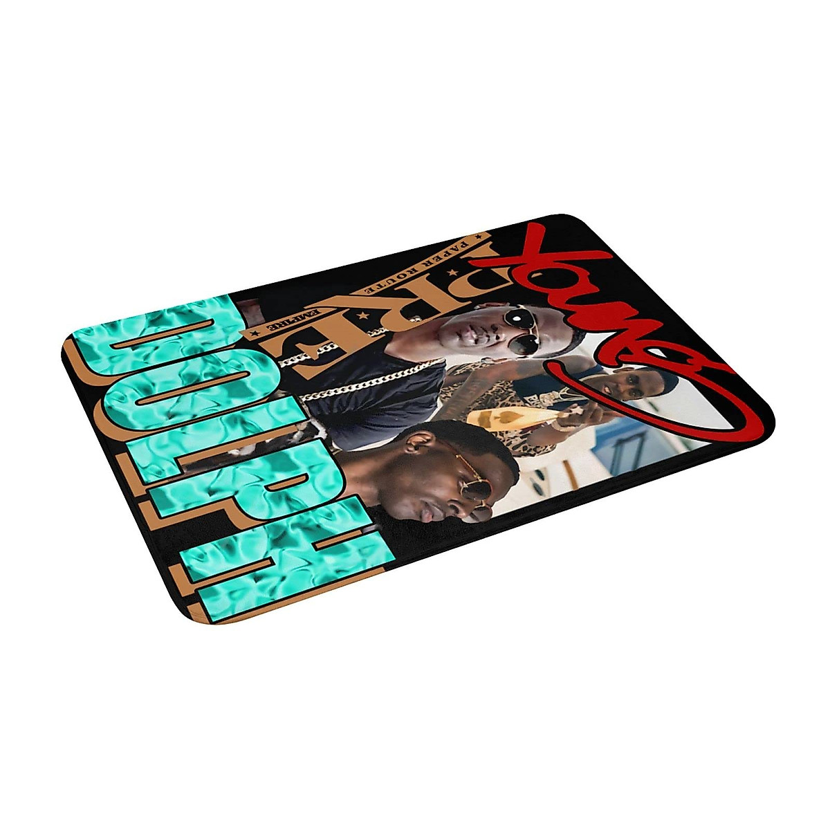 BeverlyJHoward Young Rapper Dolph Carpet Bedroom Living Room Floor Mat Anti-SlipHome Decoration Carpet 16x24in