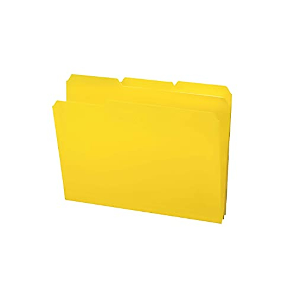 Smead Poly File Folder, 1/3-Cut Tab, Letter Size, Yellow, 24 Per Box (10504)