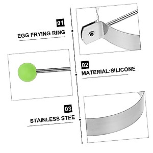 PRETYZOOM 10pcs Omelet DIY Egg Tartlet Egg Frying Egg for Frying Pie Round Cake Cake Baking Pancakes Egg Cooker Ring Multi Non Stick Frying Pans Egg Shaper