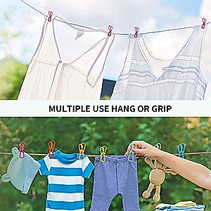 Zalduig Chip Clips，30PCS PVC Coated Material Food Packaging Clip, Clips Bag Clips，Bag Clips，Clips for Package，Chip Clip，Clothes Pins（Mixed Colors 30pcs） ,11.5 x 4.72 x 1.06