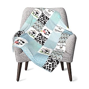Baby Blanket for Boys Girls Milk Cow Baby Blanket Warm Soft Cozy Nursery Blankets All Season Air Conditioning Throw Blanket Stroller Crib Receiving Blanket 30x40 Inch