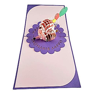 iGifts And Cards Cute Happy Pig Balloons Birthday 3D Pop Up Greeting Card - Awesome, Fun, Cool, Best Wishes, Unique, Funny, Celebration, Son, Daughter, Best Friend, BFF, Congratulations, Wow