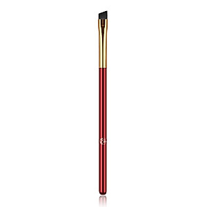 ENERGY Eyebrow Brush Angled Gel Eyeliner Makeup Brush L111 Ultra Thin Slanted Pro Liner Brush Firm Stiff Synthetic Bristles for Cream Brow Defining Applicator Red