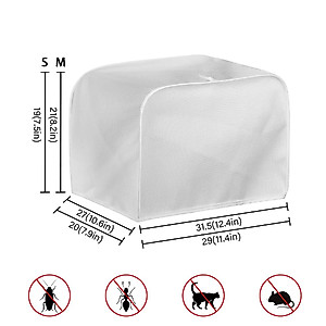 Psesaysky Dog Tree Christmas Toaster Covers Bakeware Protector 4 Slice Dustproof Christmas Decor Kitchen Small Appliance Covers with Top Hook