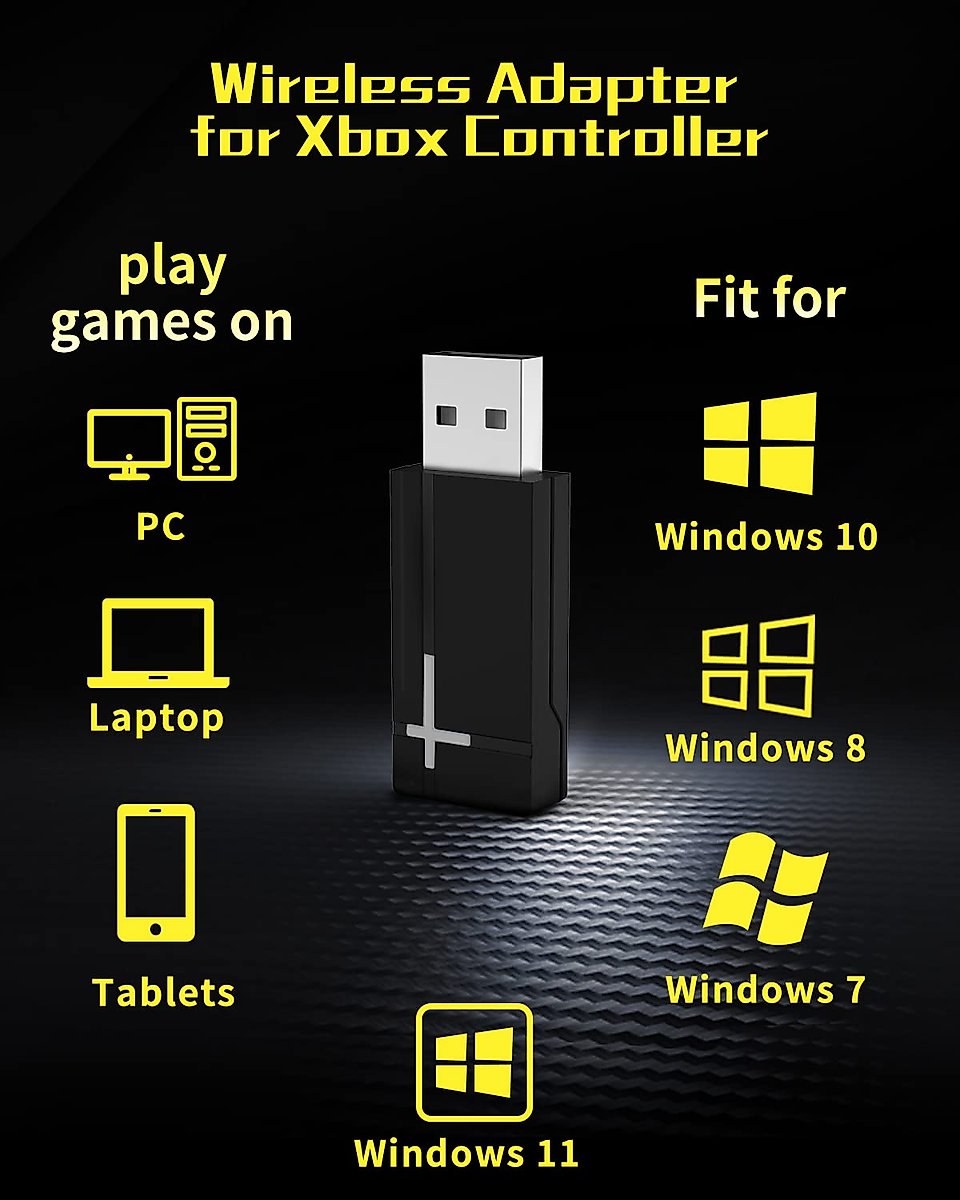 OLCLSS Wireless USB Adapter, Compatible with Xbox Controllers, Low Latency, Faster Data Transmission, 100% Satisfied