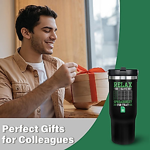 thmasamwr 30oz Excel Tumbler, Spreadsheet Coffee Mug, Relax I Have A Spreadsheet For That Mug for Accountant, CPA, Coworker, Funny Spreadsheet Excel Gifts for Men Women