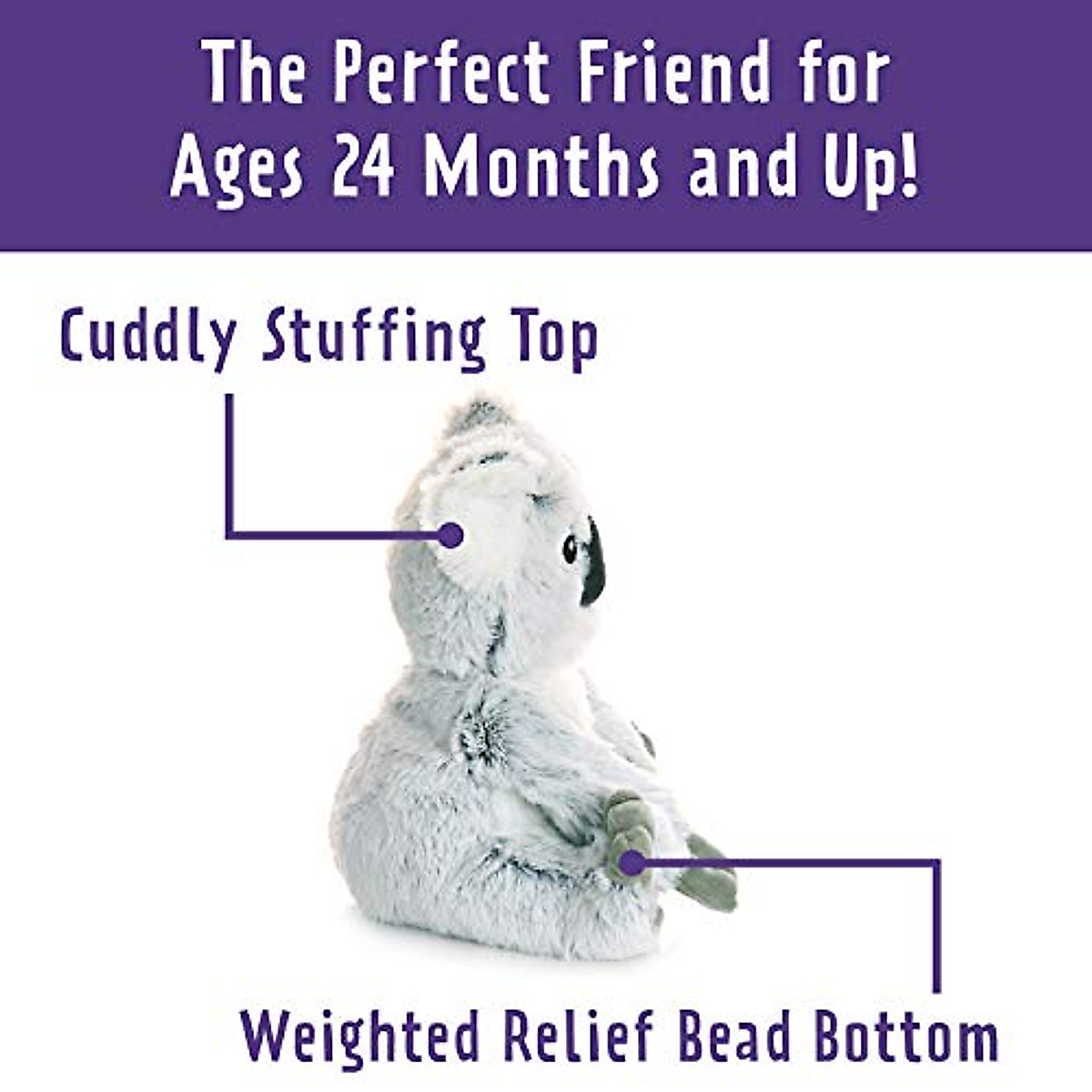Warm Pals Microwavable Lavender Scented Plush Toy Weighted Stuffed Animal - Cuddly Koala Bear