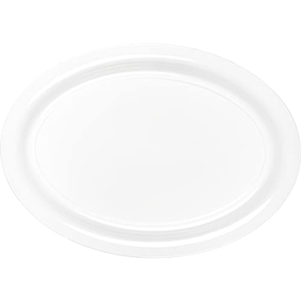 Carlisle FoodService Products Displayware Plastic Catering Platter 21" x 15" White