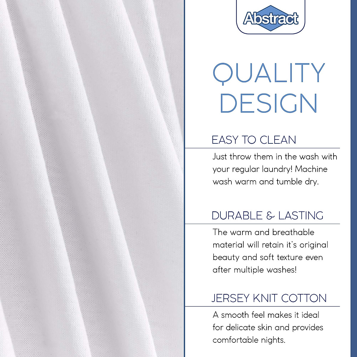 Abstract Cotton Crib Sheets - Fitted Crib Sheet for Standard Crib Mattress - Ultra Soft Crib Sheets for Boys Girls Baby - Universal - Snug Fitted - Cotton - 28"x52" (Solid White)