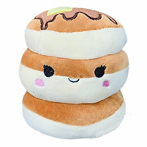 Squishmallow Oficial Kellytoy Food Squad Plush Toys Soft Plush Animal (Rayen Pancakes, 8 Inch)