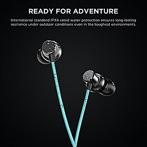 1MORE omthing Wireless Headphones, Bluetooth 5.0 Neckband Headphones,Earphones with Microphone for Sports, Premium Sound, 12H Playtime, Blue