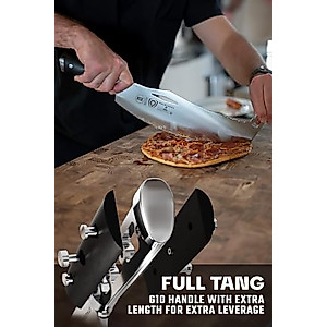 Dalstrong Rocking Cleaver Knife-12- Gladiator Series 'R'-Limited Edition- Collector Set -Razor Sharp-Black Handle-Giftable Meat, Vegetable Knife-w/Sheath-NSF Certified