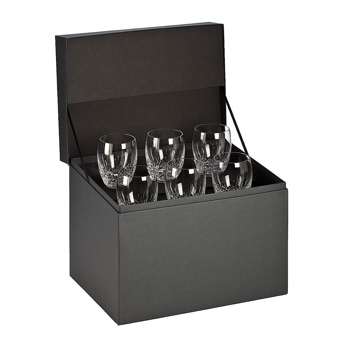 Waterford Crystal Lismore Essence Double Old Fashioned Glasses, Deluxe Gift Box, Set of 6
