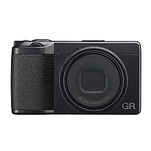 Ricoh GR IIIx Digital Camera with Soft Case, Rechargeable Lithium-Ion Battery and 64GB SD Card Bundle (4 Items)