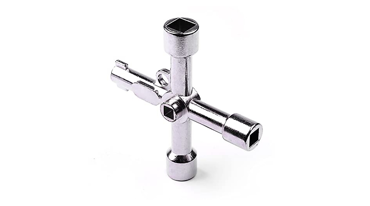 ATOPLEE 4-Way Utility Key for Faucets and Valves
