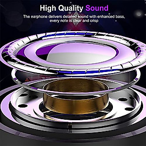 Cianyyee 5 Pack Wired Earbuds with Microphone in-Ear Headphones,Kids School Earphones High Definition Fits 3.5mm Interface for iPhone,iPad,iPod MP3/4 Players,PC,Laptop