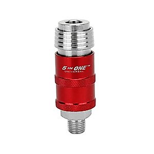 Milton S-1751 Safety Exhaust Coupler, 1/4" body, 1/4" MNPT