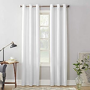 No. 918 Montego Casual Textured Semi-Sheer Grommet Curtain Panel