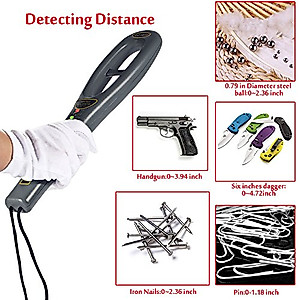 Hand Held Metal Detector,V-Resourcing Portable High Sensitivity Metal Detector for Security Inspection