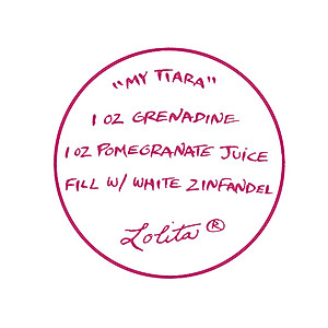 Lolita My Tiara Artisan Painted Wine Glass Gift