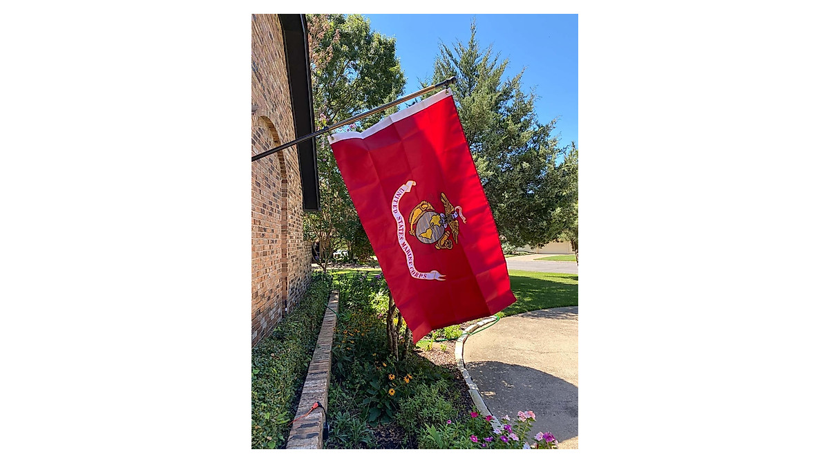 Double-Sided USMC Flag 3x5 - Heavy Duty Polyester