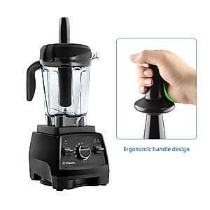 BXIZXD Low Profile Blender Tamper Accessories Parts Replacement for Vitamix Blender 64-Ounce and 40-Ounce Containers Only, Compatible with Professional Series Pro 750 5300 7500 Blender, 11 In, Black