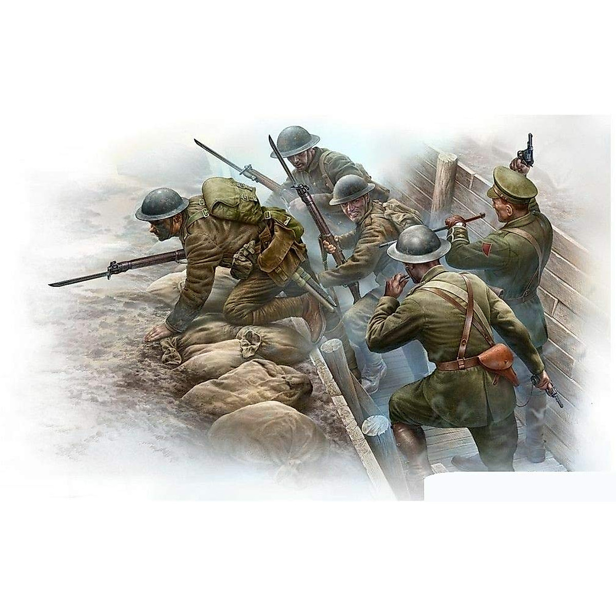 Masterbox Bundle LOT of Hand-to-Hand Fight in The Trench 4 Plastic Kits 1/35 MB