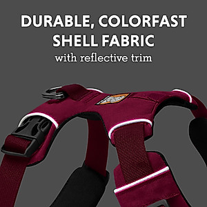 Ruffwear, Front Range Dog Harness, Reflective and Padded Harness for Training and Everyday, Hibiscus Pink, Medium