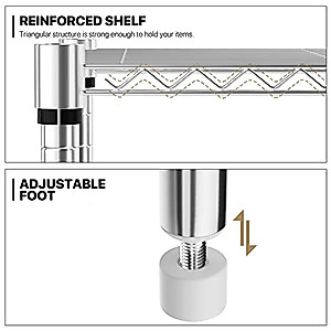MoNiBloom Clothes Rack Heavy Duty 85.5 Inch Tall Garment Rack for Hanging Clothes, Metal Clothing Rack, Compact Freestanding Wardrobe Closet with 4 Hang Rods for Home Bedroom, Load 1000 lbs
