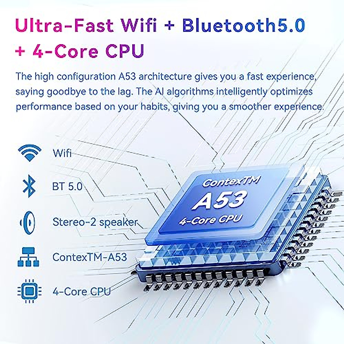 XCX Android 12 Tablet, 10 inch Tablet with 64bit 4-Core Processor, 32GB ROM 2GB RAM Tablet Android, WiFi, Bluetooth, USB-C Rechargeable, Dual Camera (Silver)