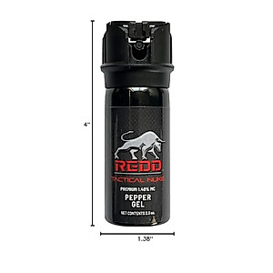REDD Pepper Spray, Tactical Nuke - (1.40% MC) Maximum Strength Pepper Gel - (2 oz)