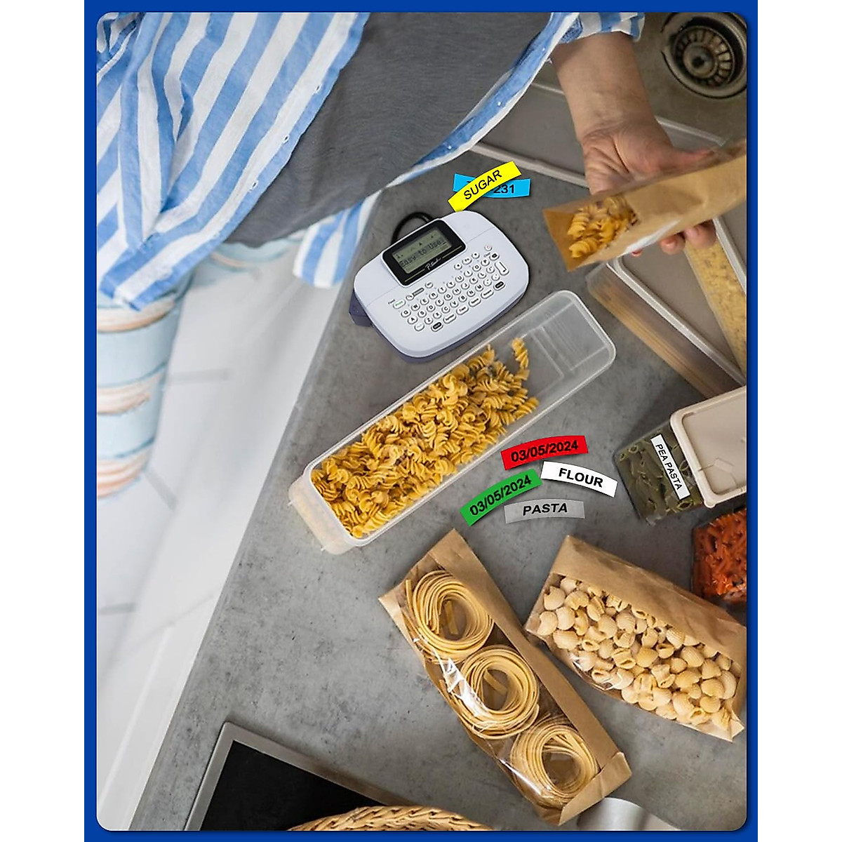 6-Pack Compatible with Brother P-Touch M-231 M Tape M-K 131 MK 231 431 531 631 731 Label Tape for Brother PT-65 PT-90 PT-M95 PT-70BM PT-45 Label Maker Tape 12mm 0.5 Inch x 26.2 Ft