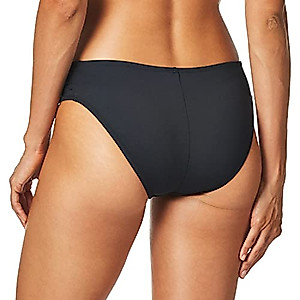 La Blanca Womens Island Goddess Side Shirred Hipster Swimsuit Bikini Bottoms, Black, 10 US