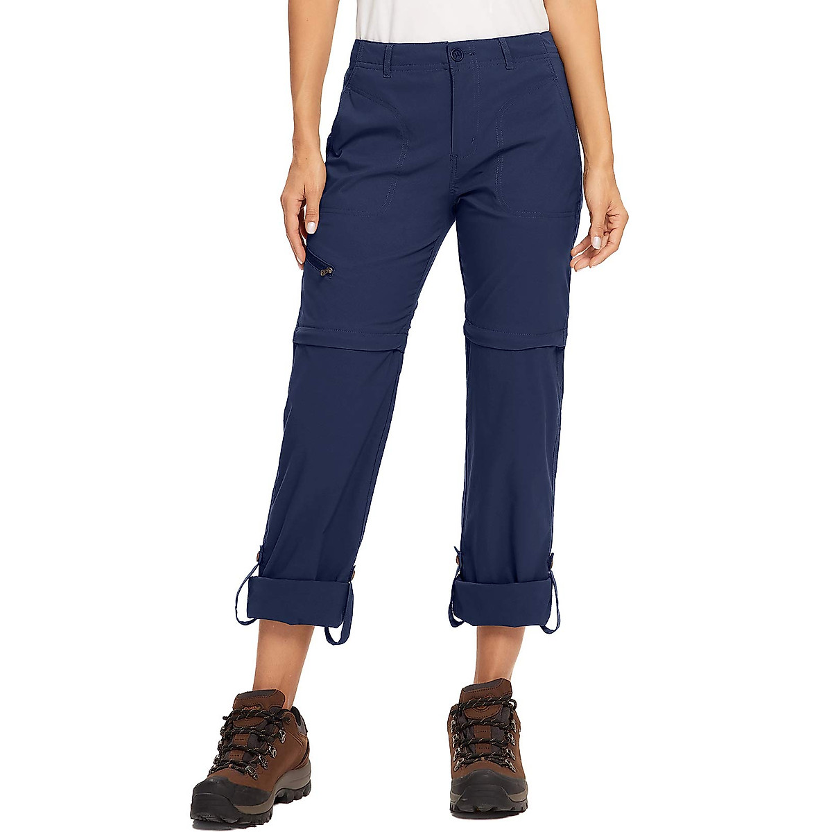 Women's Hiking Pants Convertible Lightweight Quick Dry Outdoor Travel Camping Safari Pants,2192,Blue,2