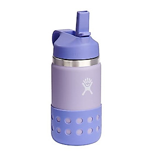 Hydro Flask 12 Oz Kids Wide Mouth Straw Cap And Boot Wisteria