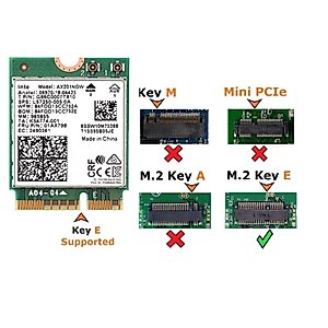 HighZer0 Electronics AX201 WiFi 6 Card | Dual Band Wi-Fi | 2.4 Gbps | CNVio2 M.2 WiFi Card for PC | Supports Bluetooth 5.2 | Requires Intel 10th+ Gen CPU with Windows 10+ or Linux | AX201NGW (AX201)