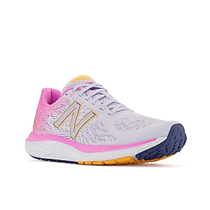 New Balance Women's Fresh Foam 680 V7 Running Shoe, Libra/Vibrant Pink/Night Sky, 8