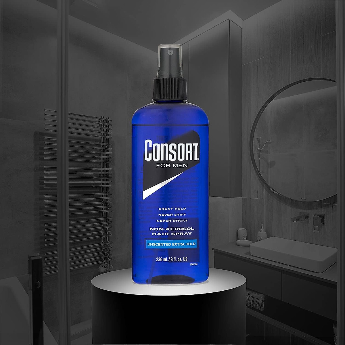 Consort Hair Spray for Men, Extra Hold, Unscented, Non-Aerosol - 8 fl oz