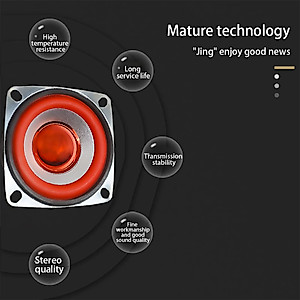 Gikfun 4Ohm 5W Full Range Audio Speaker Stereo Woofer Loudspeaker for Arduino Replacement (Pack of 2pcs) EK1949
