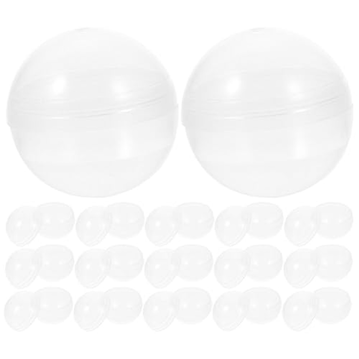 OSALADI Vending Machine Empty Round Clear Capsules 20pcs 70mm Empty Capsules Gumball Machines Small Containers Surprise for Kids Party Favor Prize