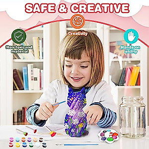 Paint Your Own Cat Lamp Art Kit 2 Cat Arts and Crafts Art Projects Diy Paint Cat Craft Night Light Kids Cool Art Gifts for Easter, Birthday, Party Art Supplies Gift Ideas for Girls and Boys Ages 3-12