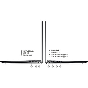 DELL 2023 Inspiron 15 3520 Business Laptop, 15.6" FHD (1920x1080p Intel i3-1115G4 up to 4.1GHz (Beats N4020), UHD Graphics, Carbon Black (12G, 512G SSD, Win 11 Home)