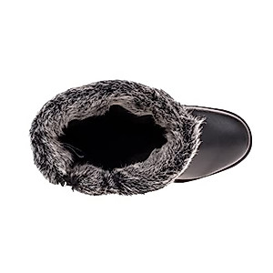 totes Women's Esther Snow Boot, Black, 10