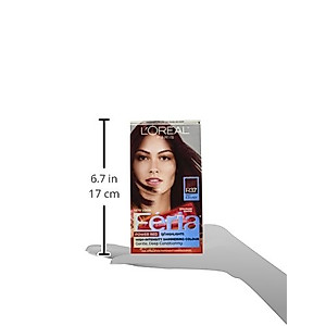 L'Oreal Paris Feria Multi-Faceted Shimmering Permanent Hair Color, R37 Blowout Burgundy (Deep Burgundy), Pack of 1, Hair Dye