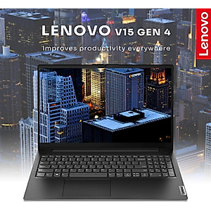 Lenovo V15 Gen 4 Business Laptop, 15.6" FHD Screen, AMD Ryzen 5 5500U, 12GB RAM, 1TB SSD, Webcam, RJ-45, Wi-Fi, Windows 11 Pro, Black, Additional 1 Yr ADP