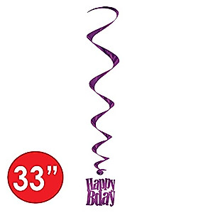 Happy Birthday Whirls (5/Pkg)